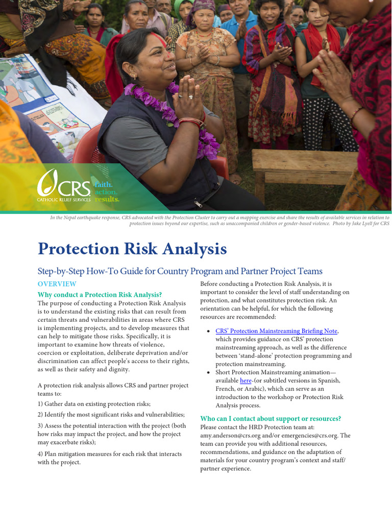 CRS Protection Risk Analsyis Guide May 2019 | PDF | Risk | Risk Management