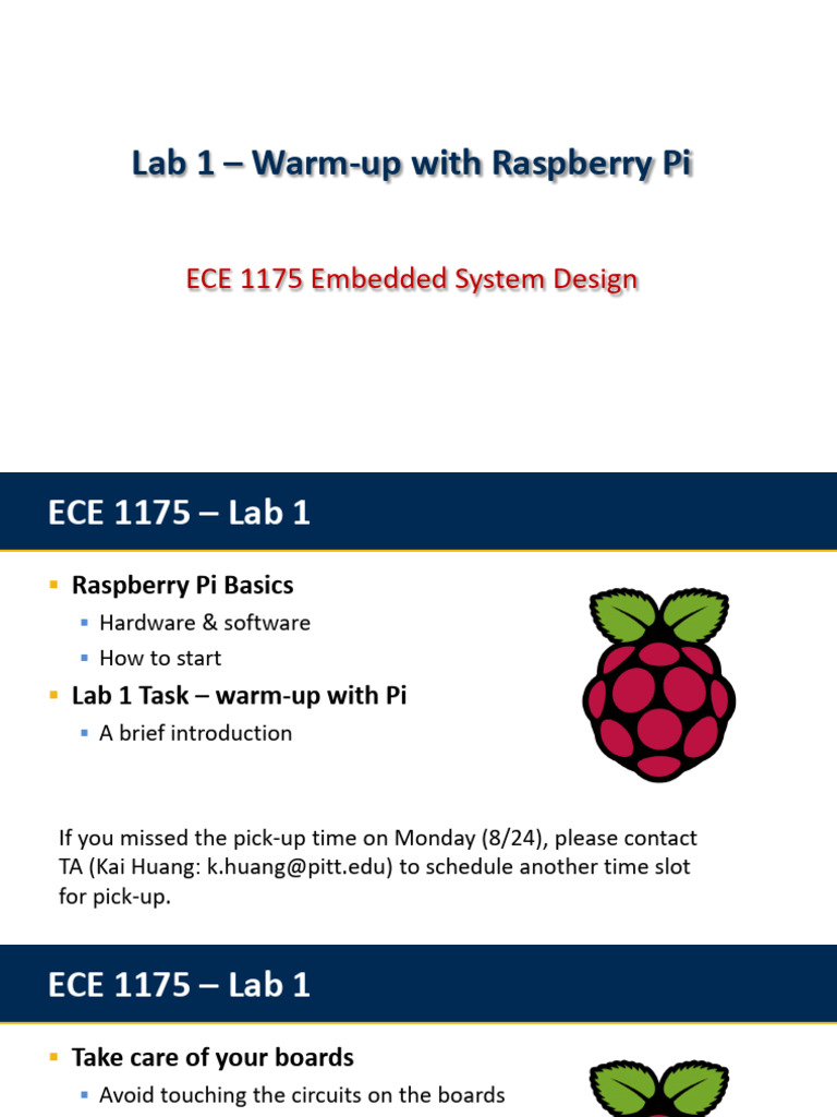 Lab1 Slide | PDF | Raspberry Pi | Operating System