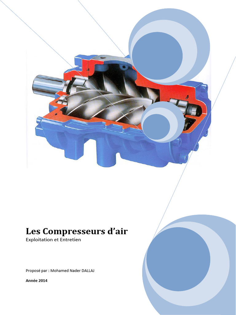 Compresseurs d'air : Exploitation et Entretien | PDF | Piston | Filtration