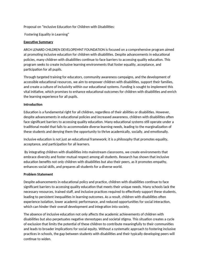 INCLUSSION | PDF | Inclusion (Education) | Teachers