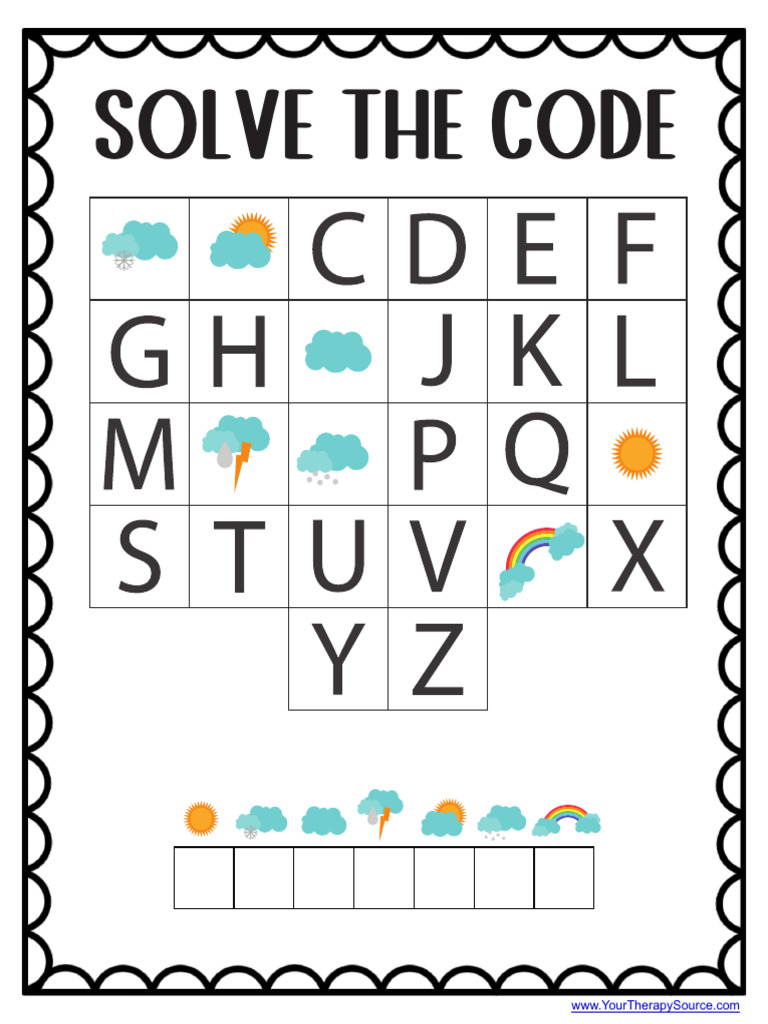 Solve the Code: A Therapy Resource | PDF
