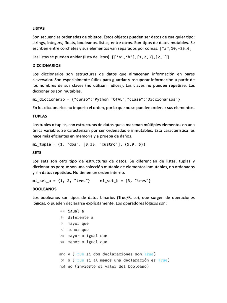 Apuntes Curso Python 5 | PDF