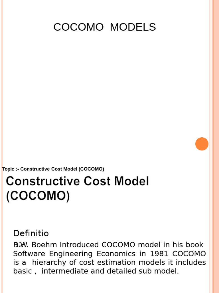 16-Empirical Estimation Models_ COCOMO Model-1!16!04-2024 | PDF | Computing | Computer Science