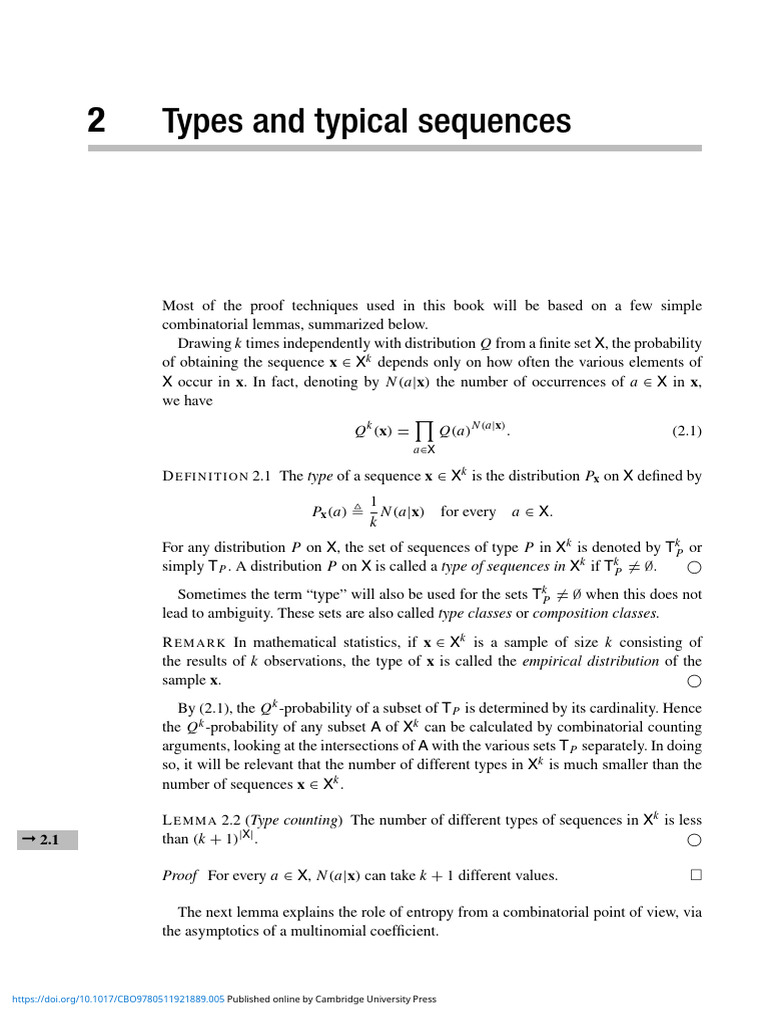 07.2_pp_16_33_Types_and_typical_sequences | PDF | Matrix (Mathematics ...