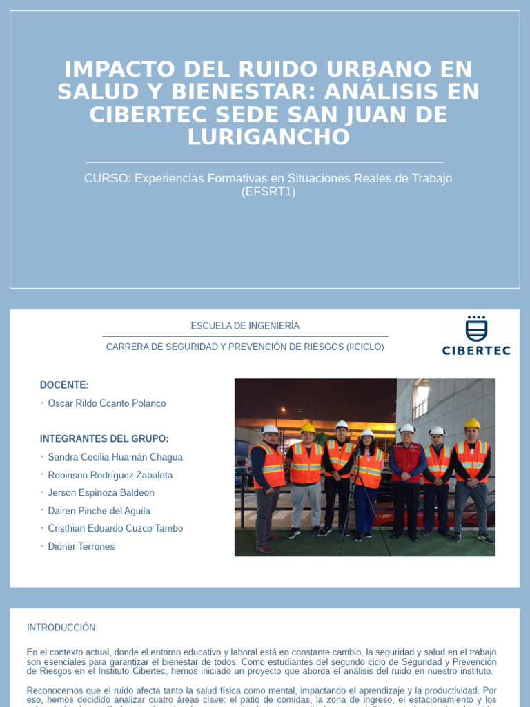 Impacto Del Ruido Urbano en Salud y Bienestar | PDF | ruido