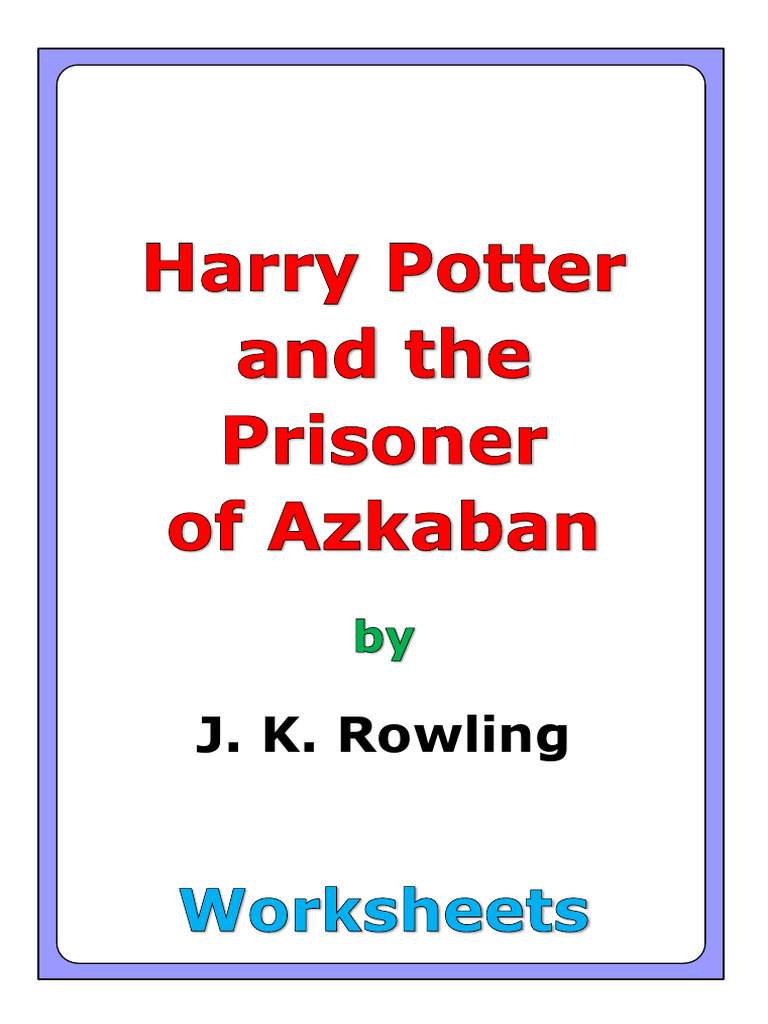 Prisoner of Azkaban Distance Learning Guide | PDF | Harry Potter | J. K ...