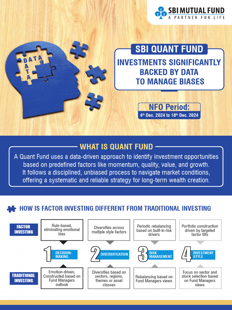 SBI Quant Fund - NFO - Leaflet-1 | PDF | Investing | Diversification (Finance)