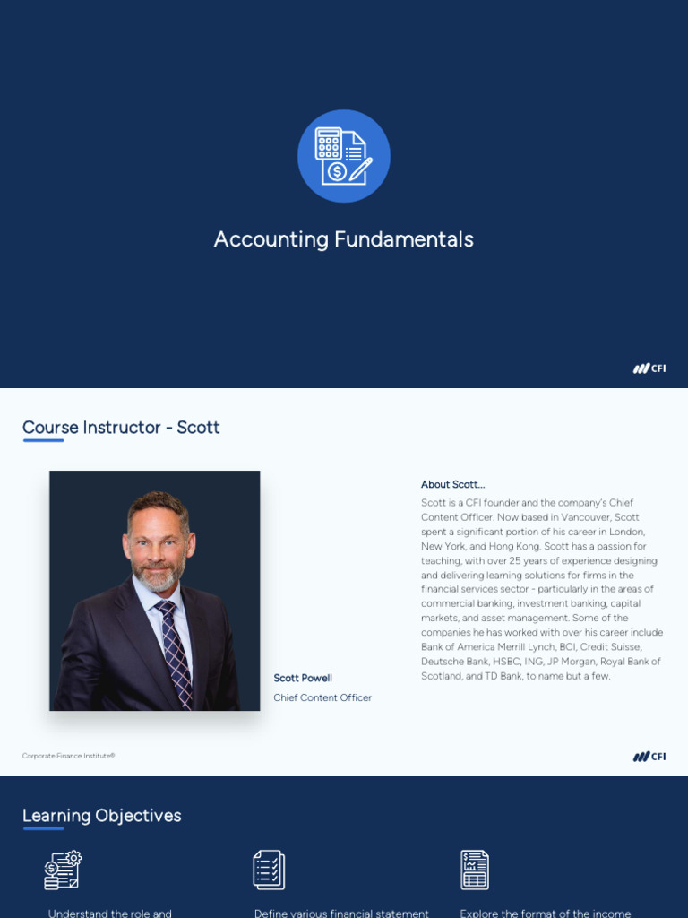Accounting Fundamentals - Course Slides | PDF | Debits And Credits ...