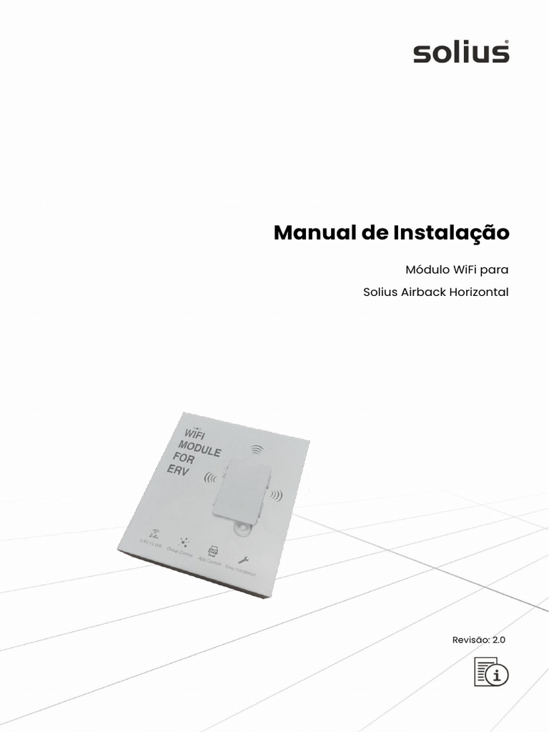 Manual Modulo WiFi Solius Airback Horizontal v2 | PDF | Umidade | Wi-Fi