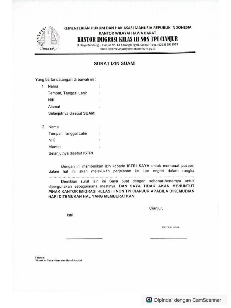 Surat Izin Suami Pdf