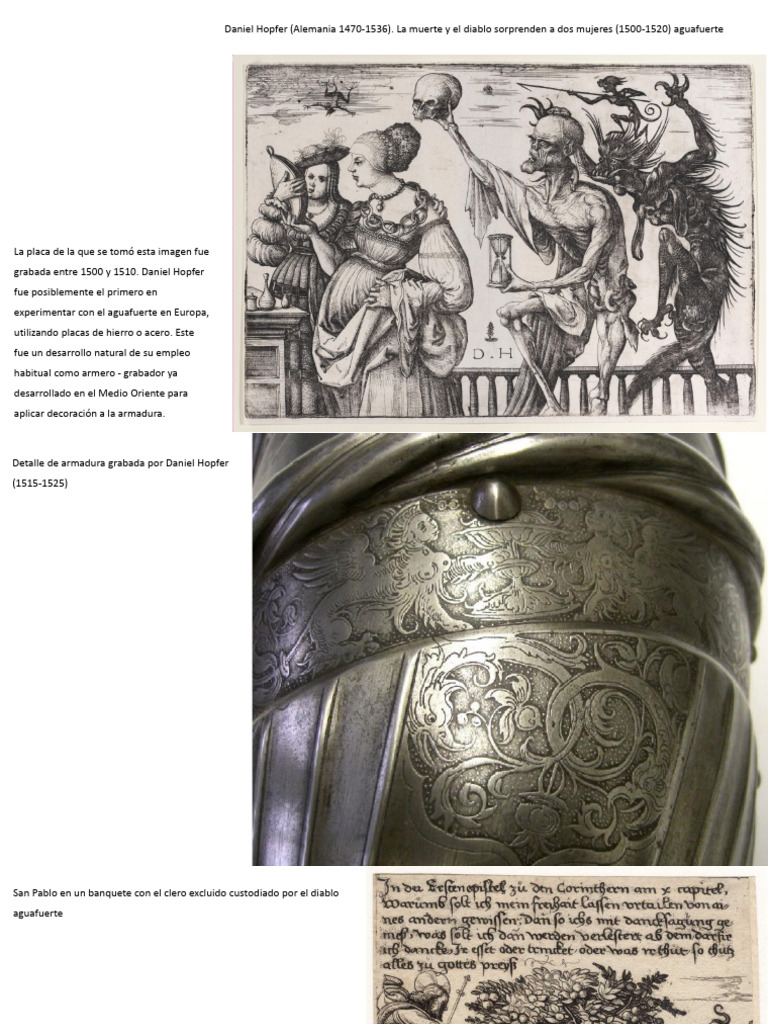 Grabado renacentista de Daniel Hopfer | PDF | Albrecht Dürer