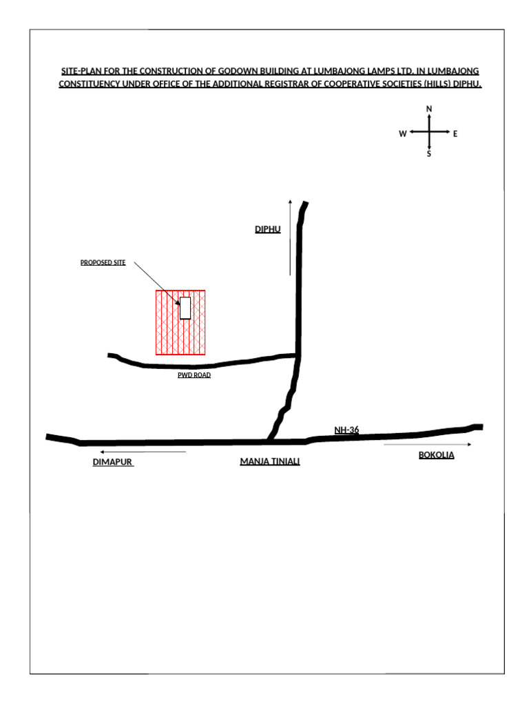 Godown Construction Plan for Lumbajong | PDF