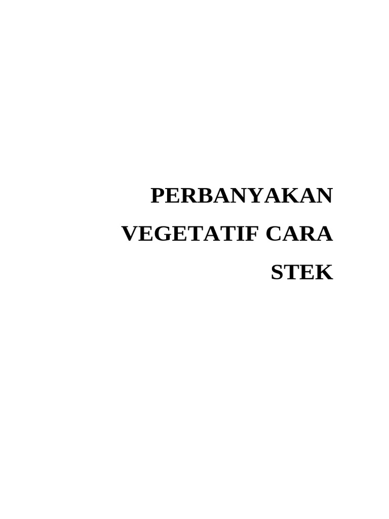 Laporan Resmi Stek - Kel. | PDF