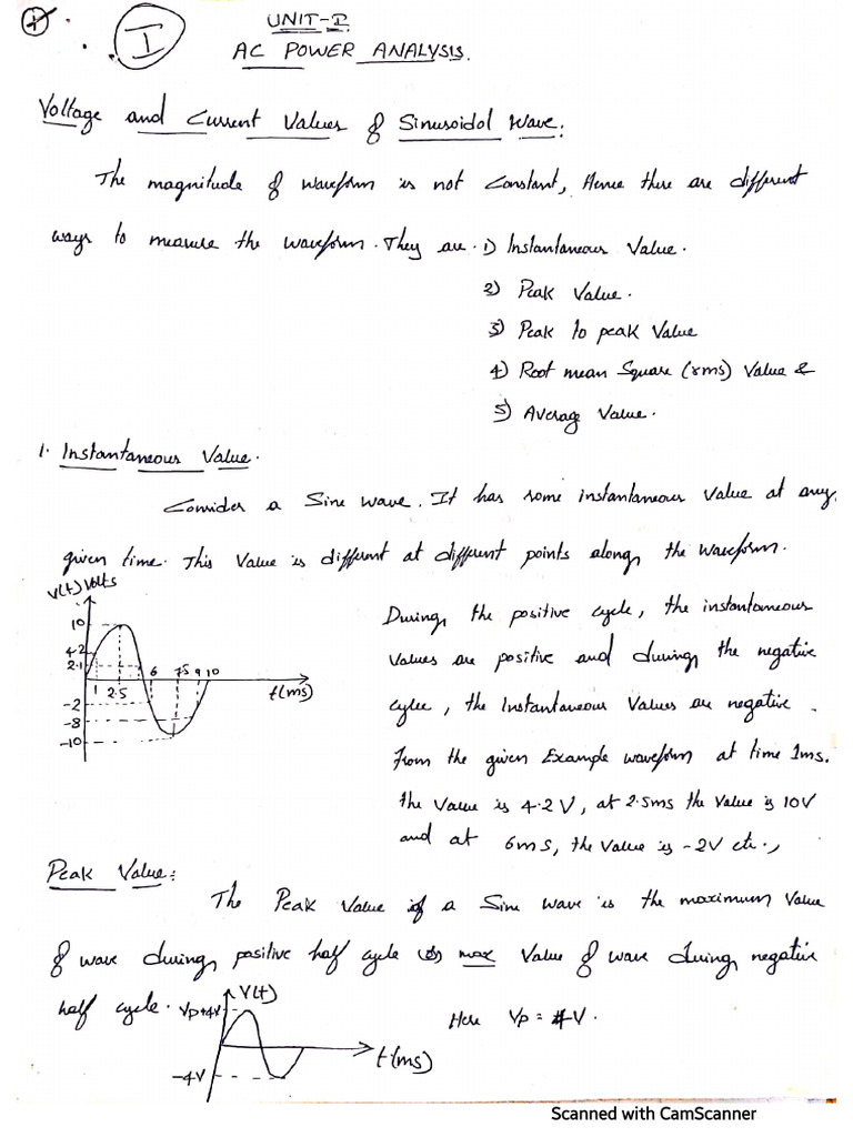 AC Power Analysis - S & SM Book Ref | PDF