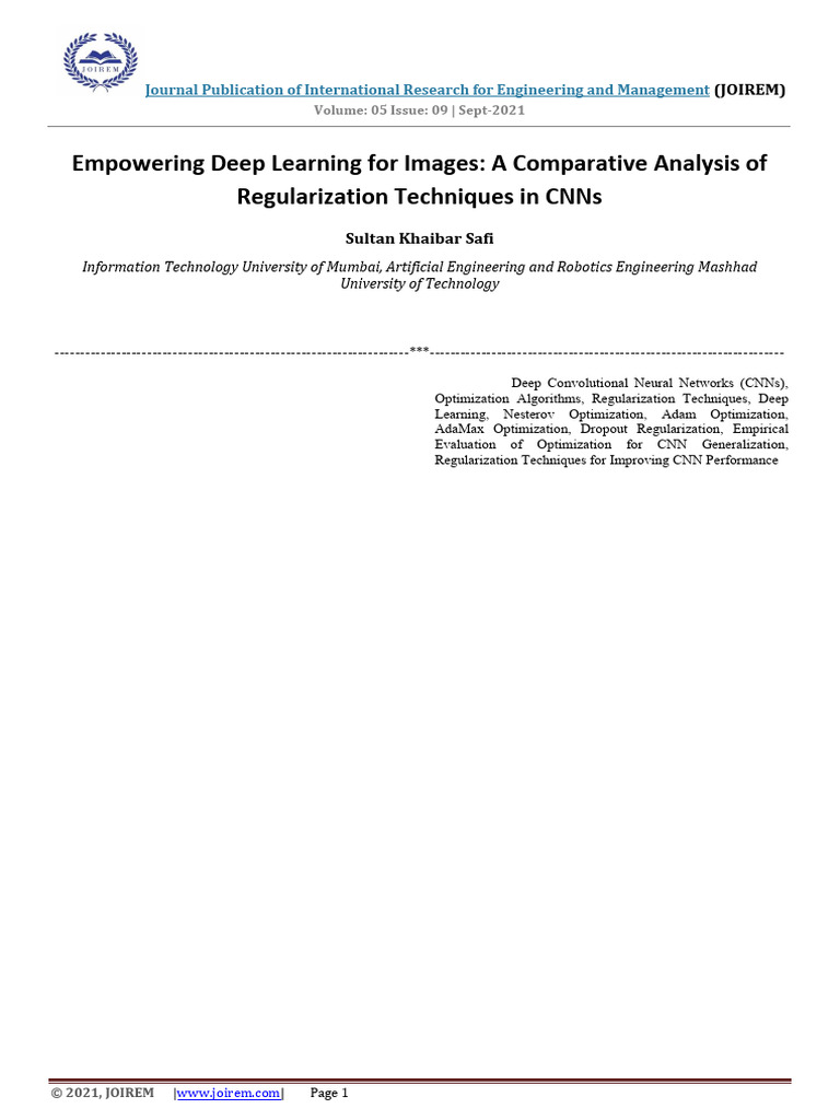 Empowering Deep Learning for Images: A Comparative Analysis of ...