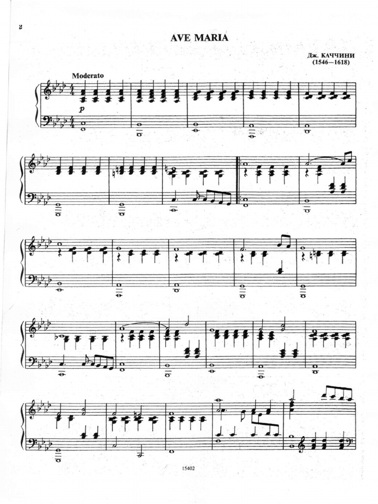 02973946 Vavilov Vladimir Fedorovich - Ave Mariya | PDF