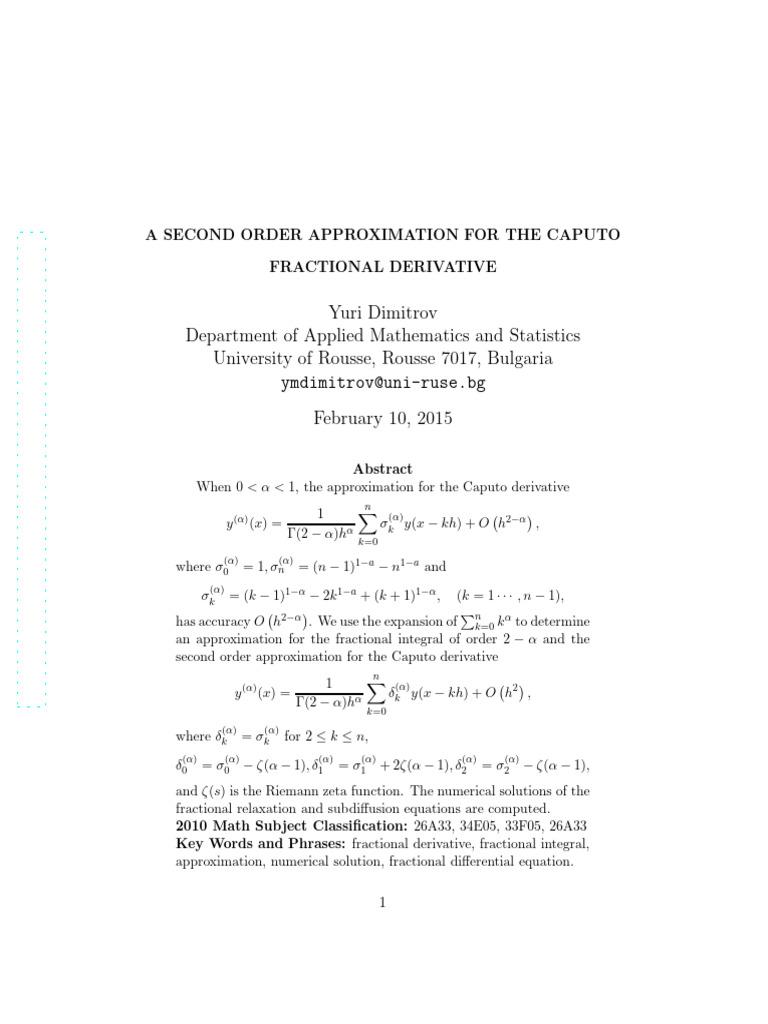 1502.00719v2 | PDF | Complex Analysis | Calculus