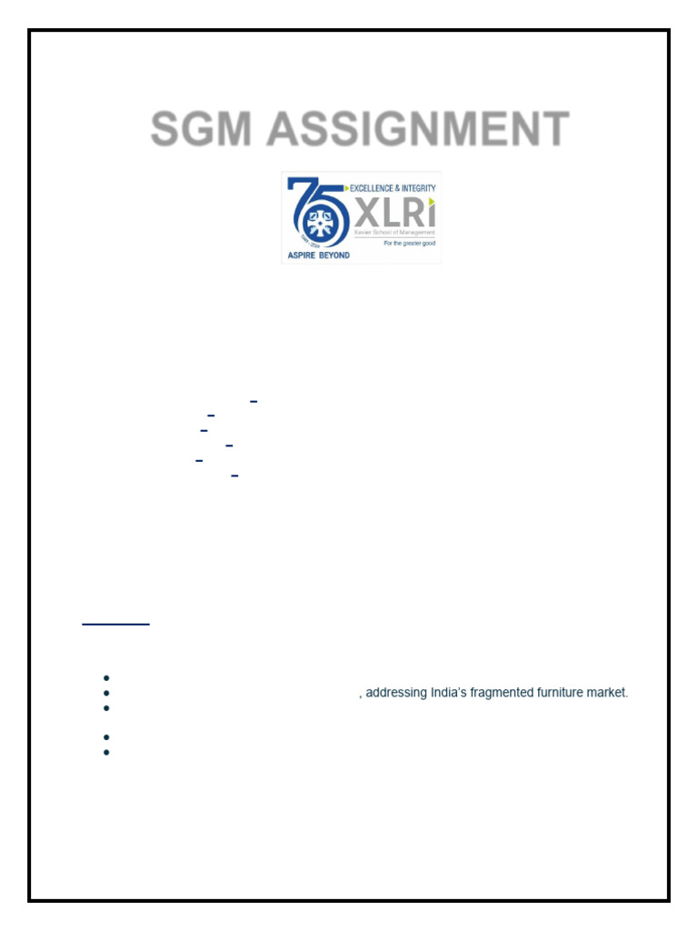 SGM Project Group 1 Section E | PDF | Logistics | Supply Chain