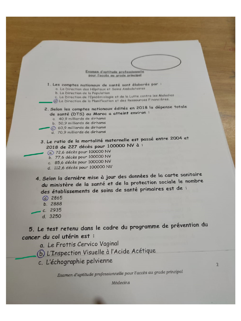 Grade Principal Medecin Chu Sns | PDF