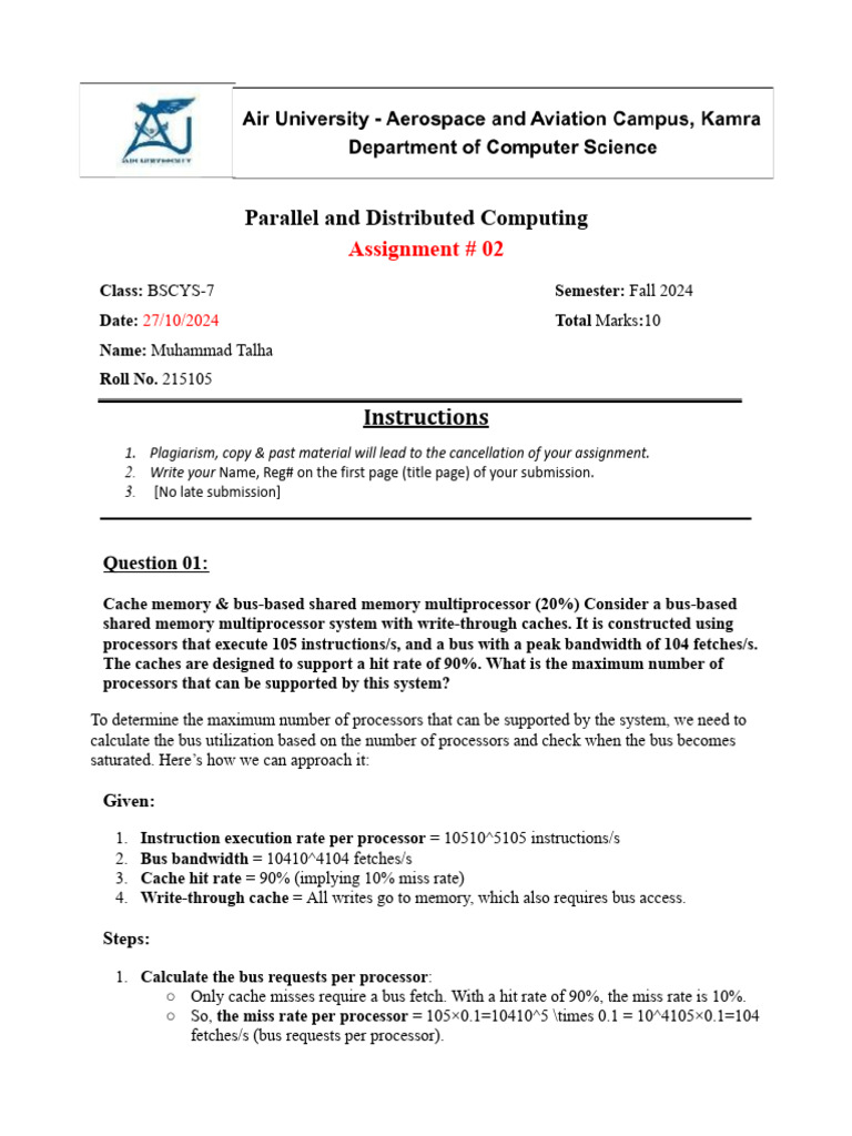 PDC A2 | PDF | Cache (Computing) | Cpu Cache PDC A2 | PDF | Cache (Computing) | Cpu Cache