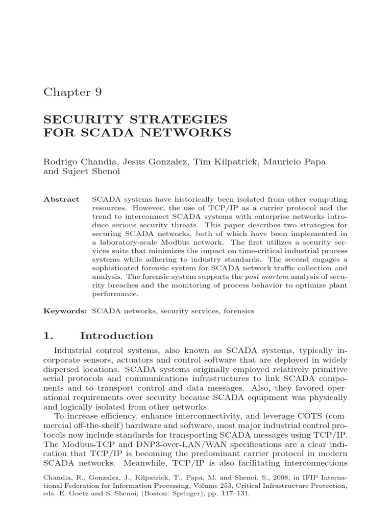Scada Forensics Pdf Scada Computer Network
