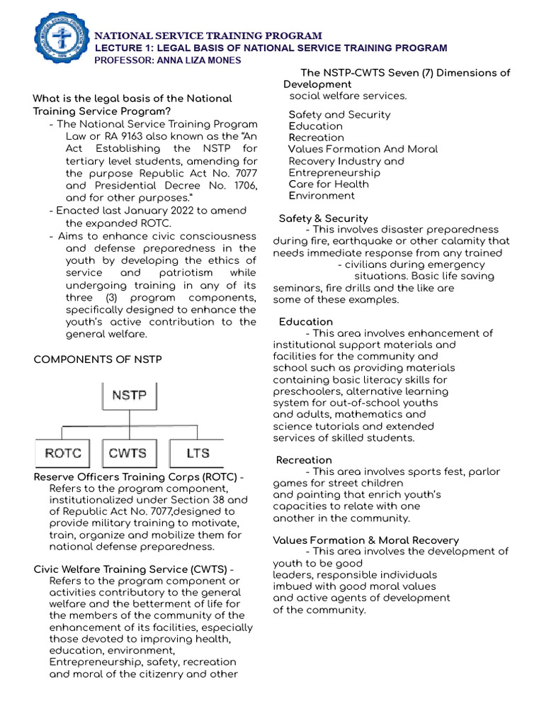 NSTP-reviewer | PDF | Flag