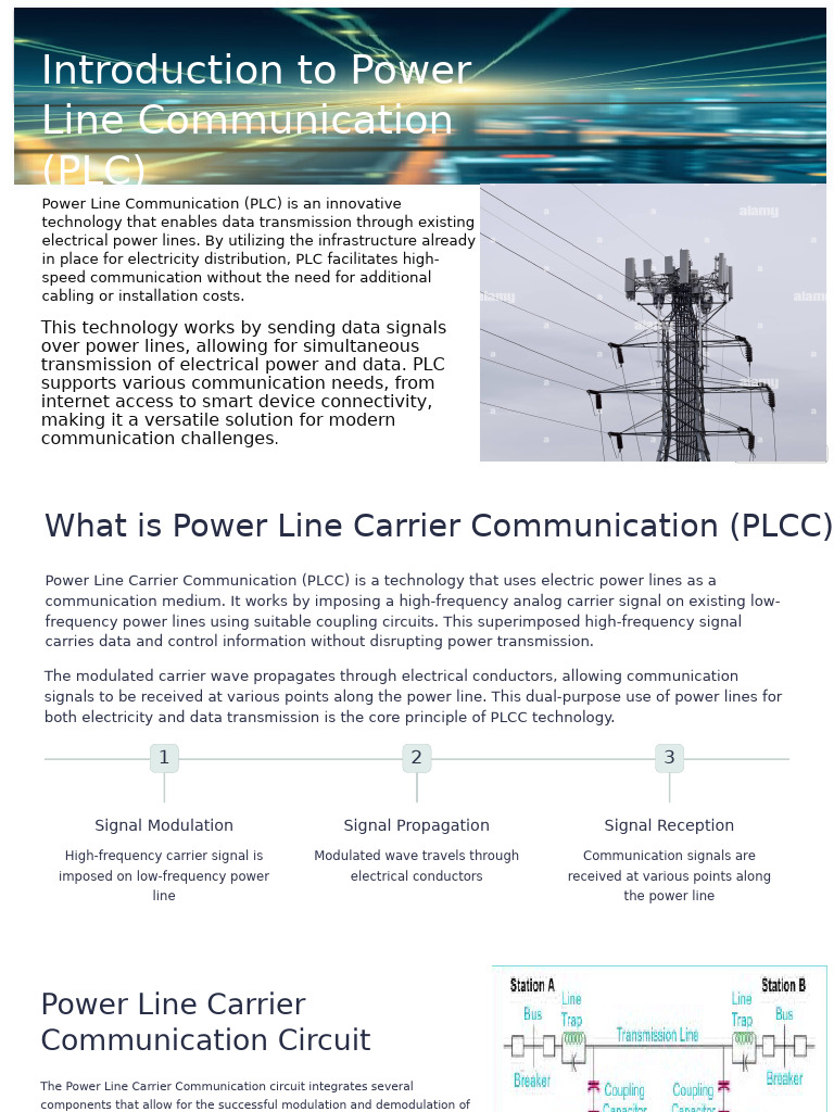 Power Line Communication Overview | PDF | Modulation | Transmitter