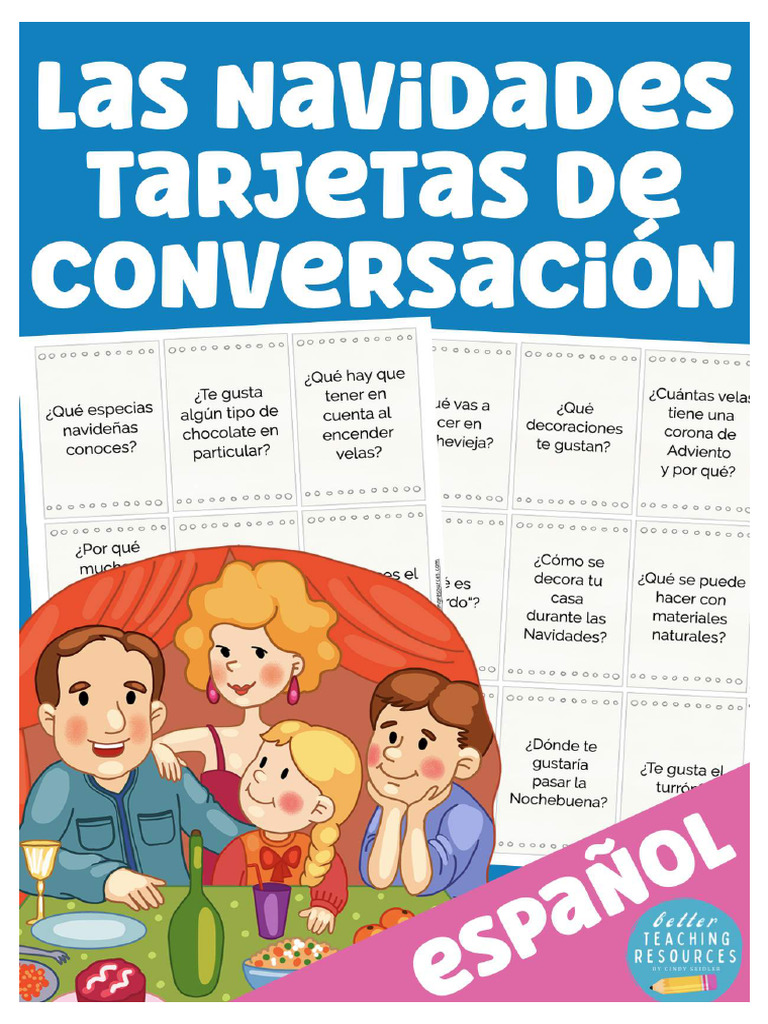 Las Navidades Tarjetas de Conversación para Clases | PDF