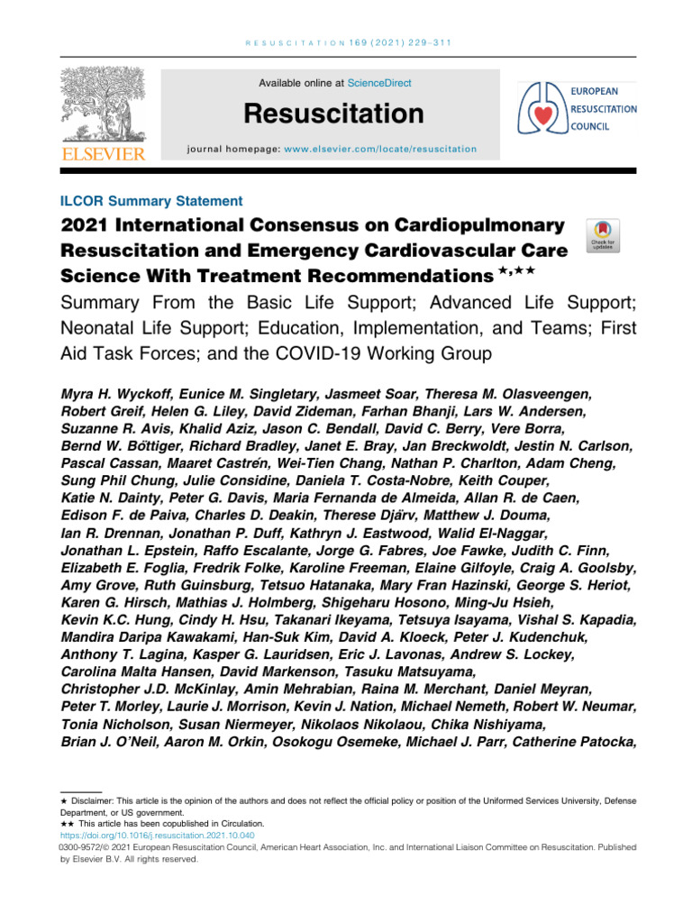 Resuscitation | PDF | Cardiopulmonary Resuscitation | Cardiac Arrest