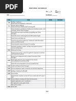 Night Shift Checklist | PDF