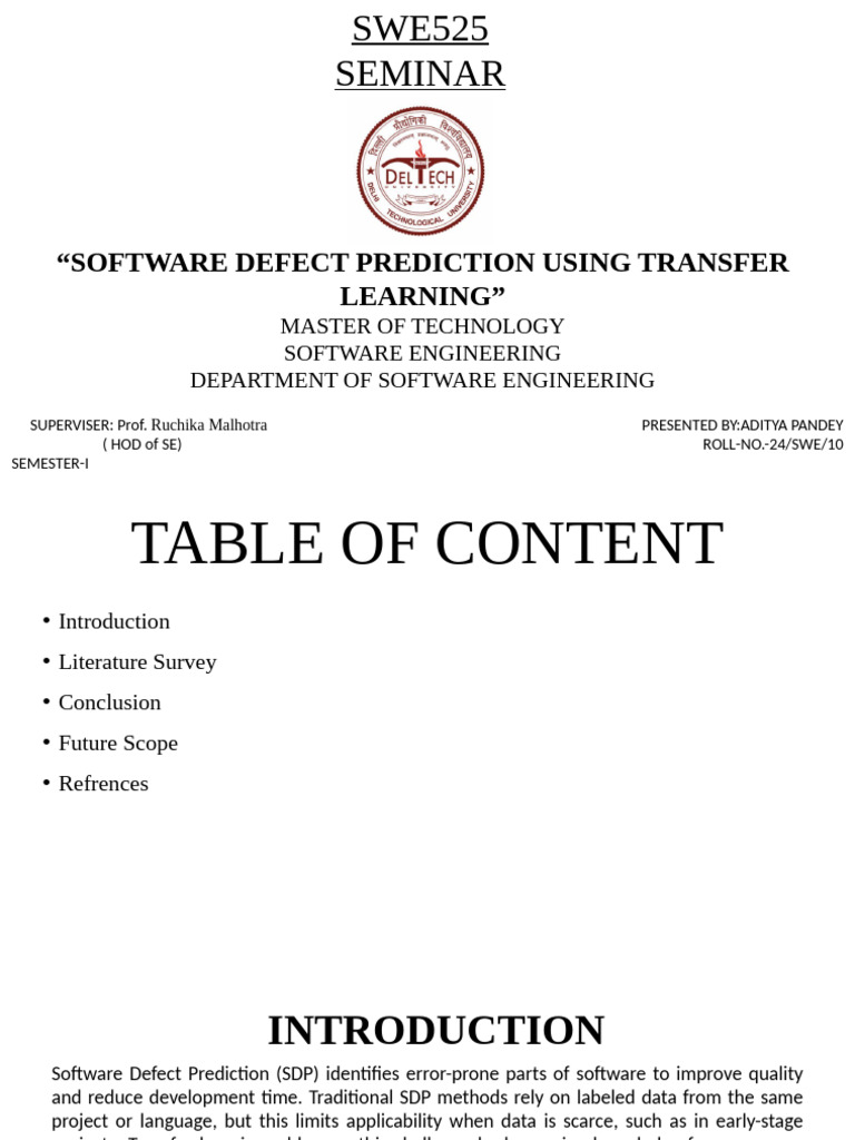 Software Defect Prediction with Transfer Learning | PDF | Software ...