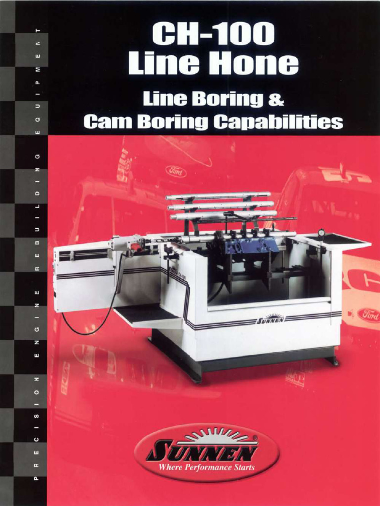 Sunnen CH-100 Line Honing Machine Brochure | PDF