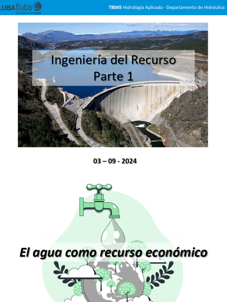 TB045 IngenieriaDelRecurso 1 v2 | PDF | Agua | Economias