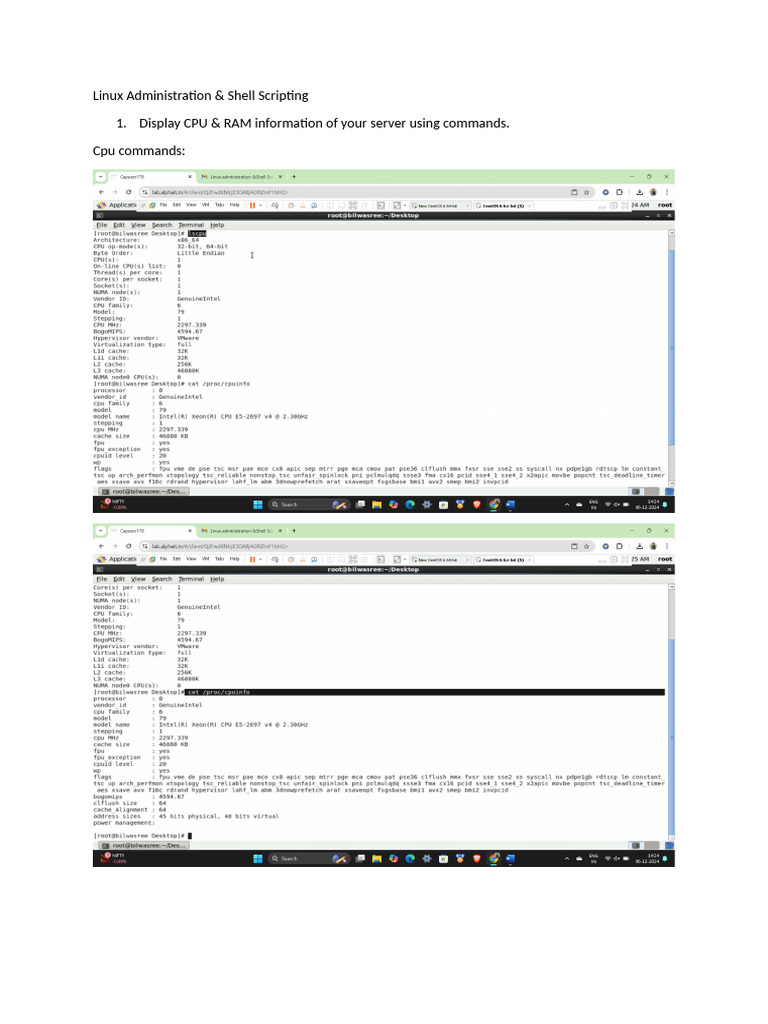 Bachu Bilwa Sree Linux Admin | PDF | Computer File | Directory (Computing)