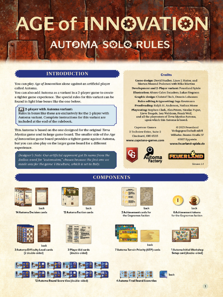 TM I Automa Rules en V1-1 Low | PDF