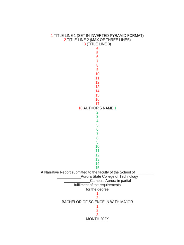 Narrative Report Format | PDF | Thesis | Agriculture