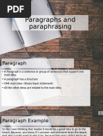 Paraphrasing Tool and Example | PDF | Understanding | Paragraph