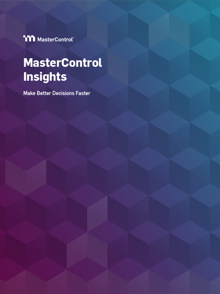 Mastercontrol Insights Overview | PDF | Computing | Information Technology