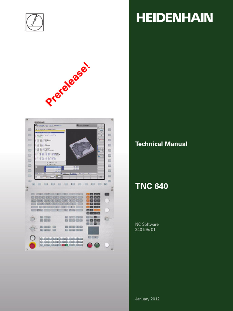 TNC 640 - Technical Manual (892899-20ver00) | PDF | Programmable Logic Controller | Power Supply