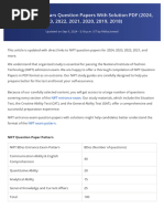 IMAT Past Papers With Answers 2011 To 2023 | PDF