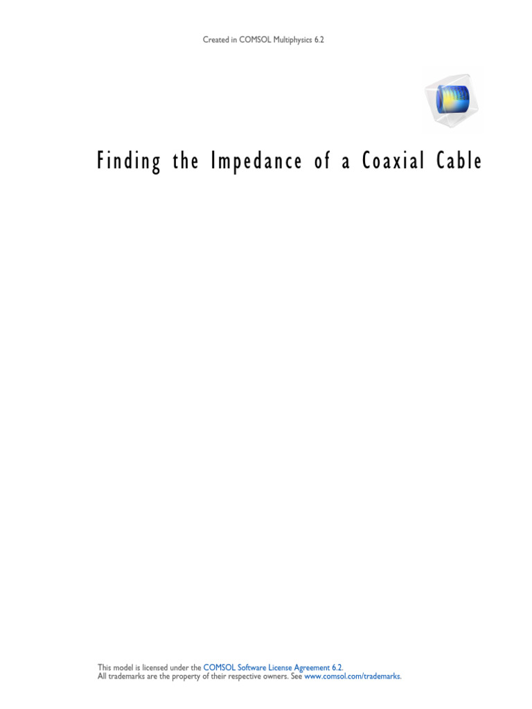 Coaxial Cable Impedance Calculation | PDF | Coaxial Cable ...