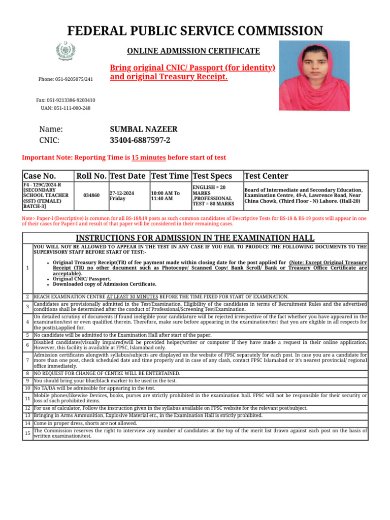 Online - Fpsc.gov - PK FPSC GR Reports GR Phase4 Ac 2024r.php | PDF | Government | Business