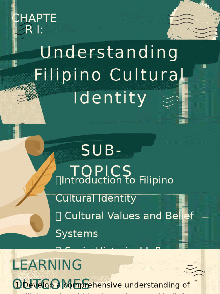 Understanding Filipino Cultural Identity BSSW 1B GROUP 1 | PDF ...