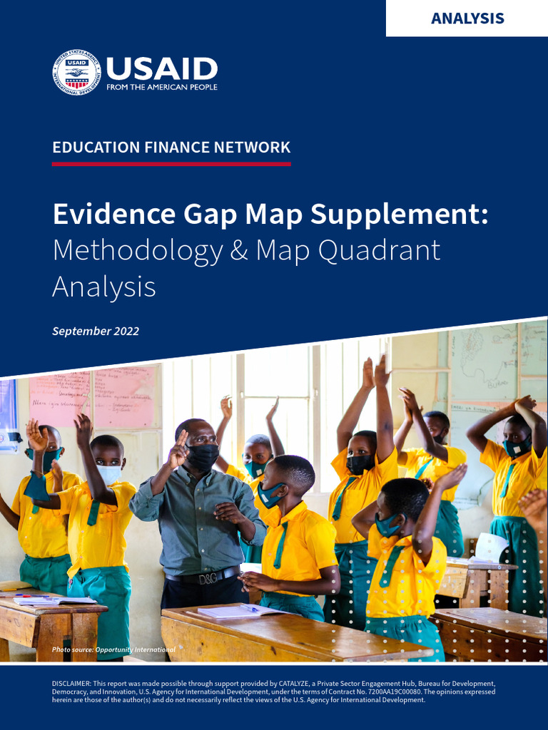 USAID, 2022-Evidence Gap Map Supplement Methodology | PDF | School ...
