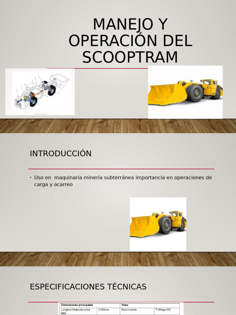 Manejo y Operación Del Scooptram | PDF