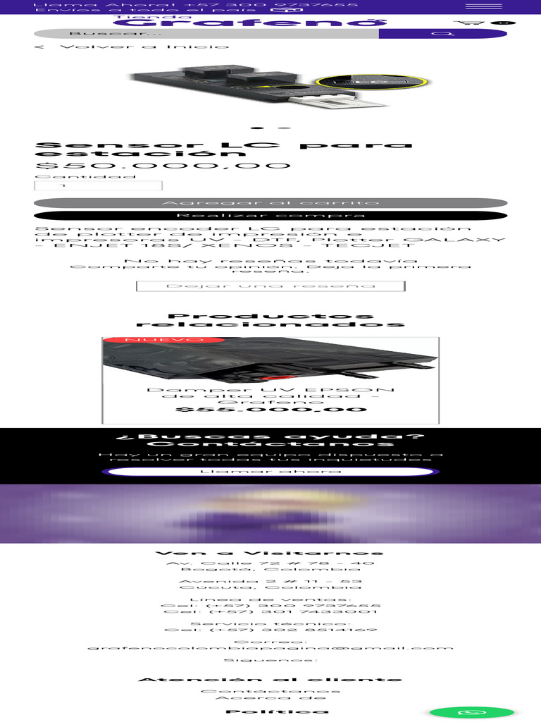 Sensor LC para Estación Tienda Grafeno | PDF