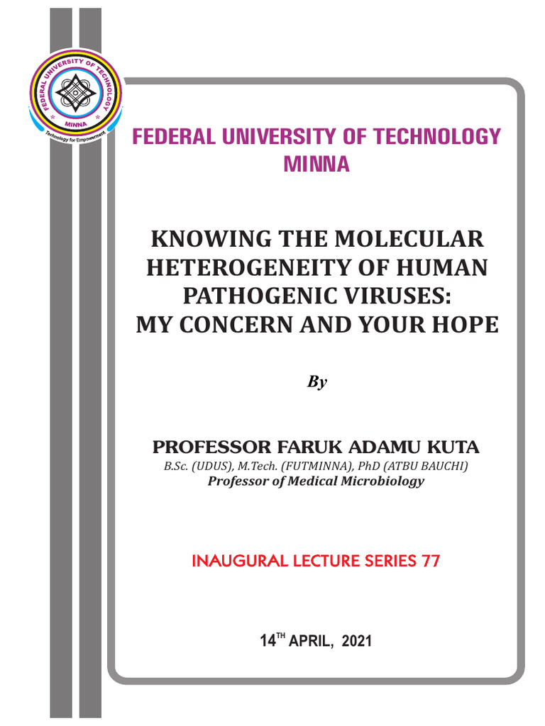 Inaugural Lecture Series 77 Online | PDF | Primer (Molecular Biology ...