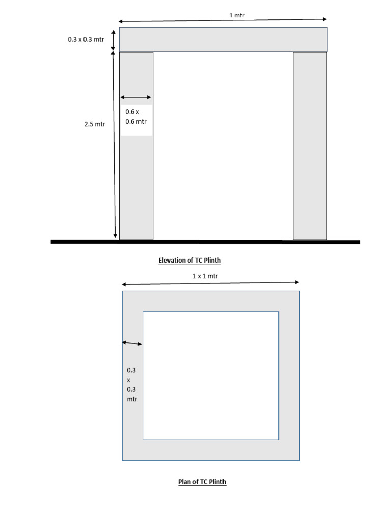 TC Plinth Drawing | PDF