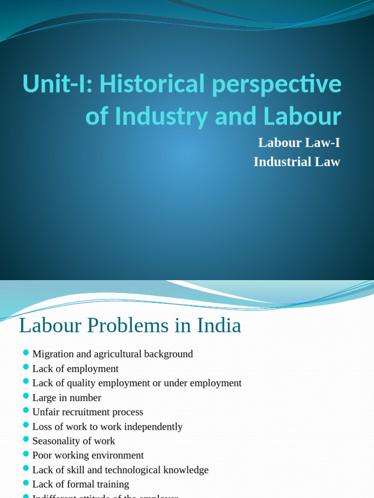 Introduction to Labour Law | PDF | Labour Economics | Employment