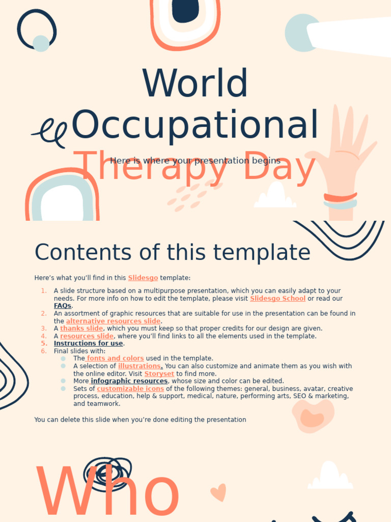 World Occupational Therapy Day by Slidesgo | PDF | Planets | Planets In ...